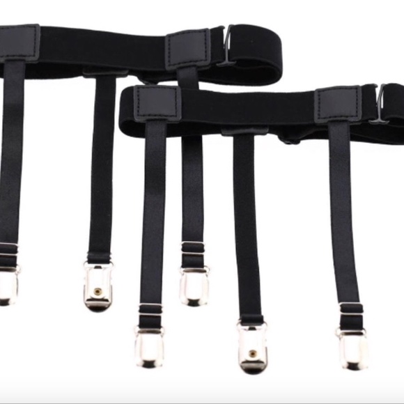 Accessories | Leg Garter Belt With 3 Clasps For Thin Nylon Stockings Or ...